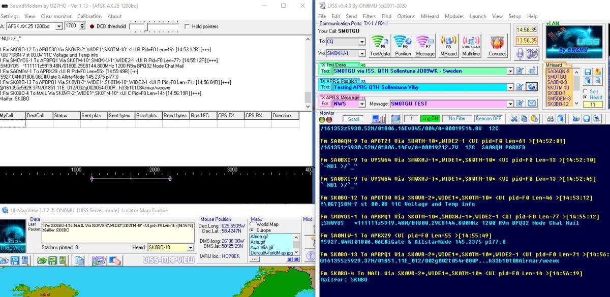 AX.25 APRS with UISS and IC-705 – larsthunberg.se